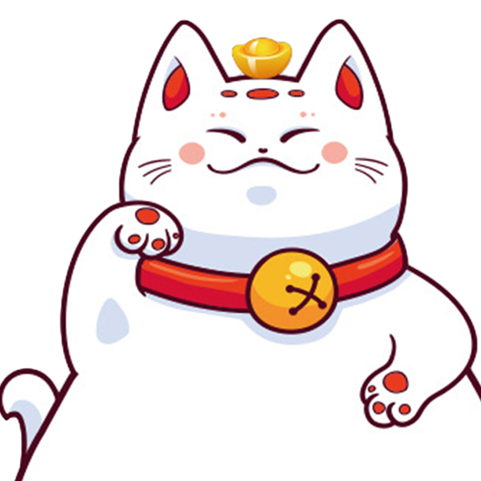 Магнитная доска для холодильника Мягкая магнитная ПВХ Сильная адсорбция Доска для заметок на холодильнике симпатичной формы с ручкой и ластиком Lucky Cat (43,2x43,4 см/17x17,1 дюйма)