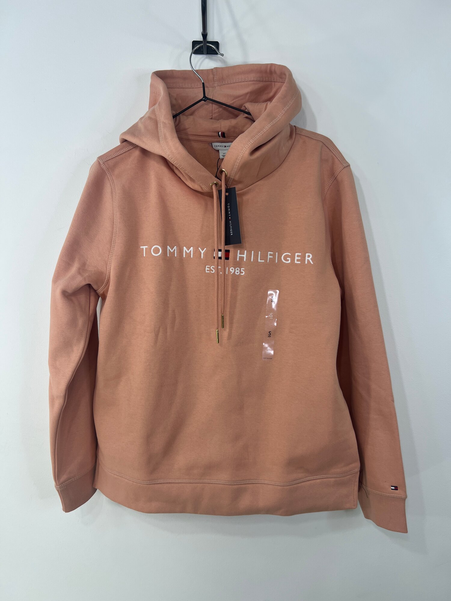 Костюм спортивный Женский костюм на флисе Tommy Hilfiger, хлопок, цвет гуава, женский, размер S. Оригинал.