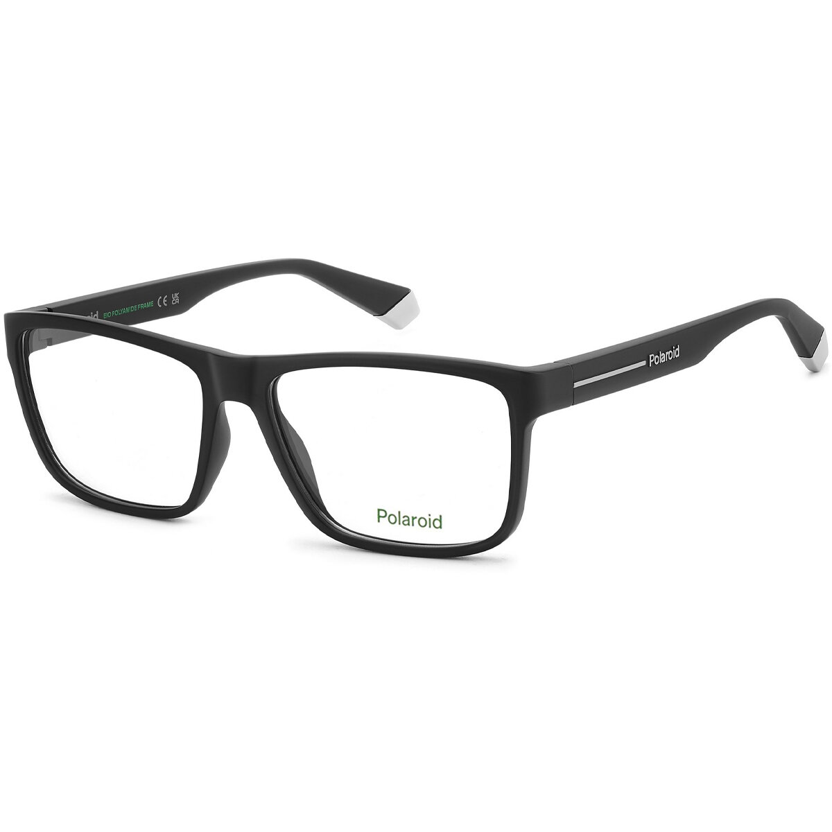 Оправа для очков Polaroid D569 O6W size 57 классической прямоугольной формы черного цвета