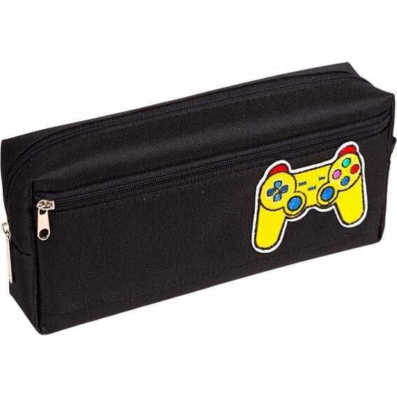 Пенал-косметичка deVENTE "Game Time", 210х90х45 мм, на 70 предметов, темно-зеленый прямоугольный, полиэстер