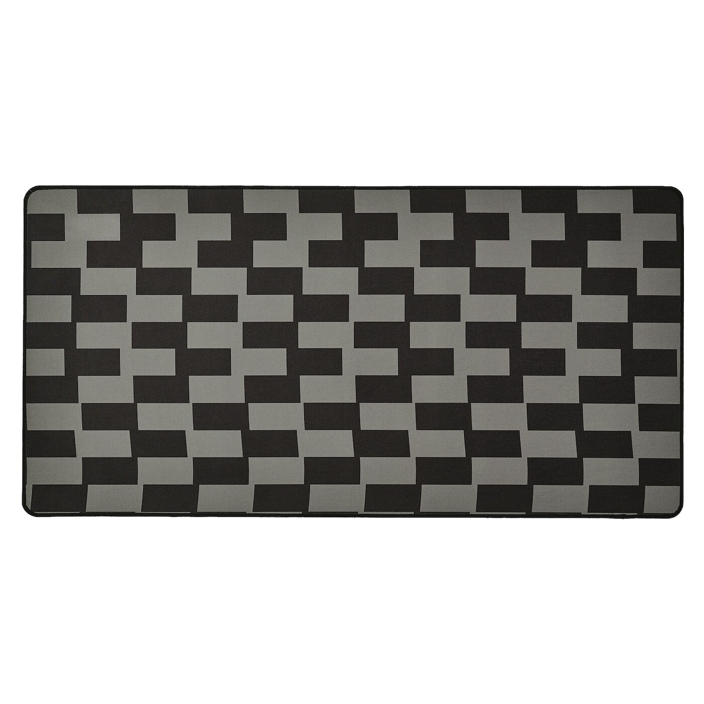 BLASKATA IKEA 605.695.22 Коврик для игровой мыши 40х80 см черно-серый узор
