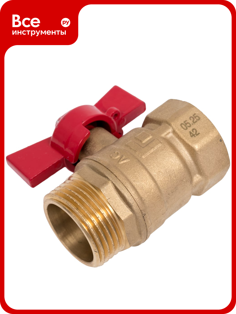 Шаровой кран Ci 11Б27п1 ш/г, бабочка, Ду25 ТТ000009593