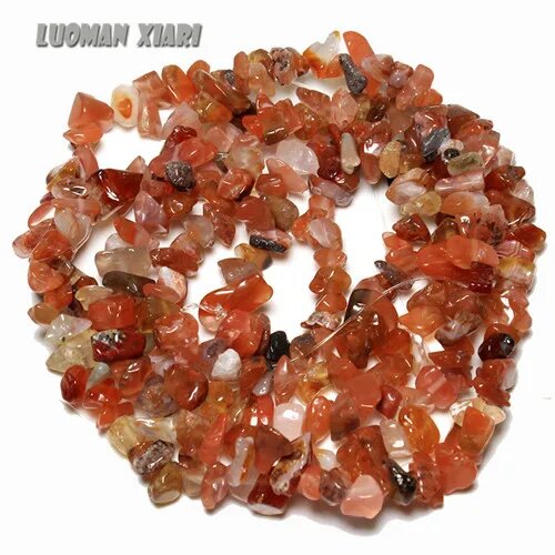 Бусы из красного агата LUOMAN XIARI, 5-8 мм