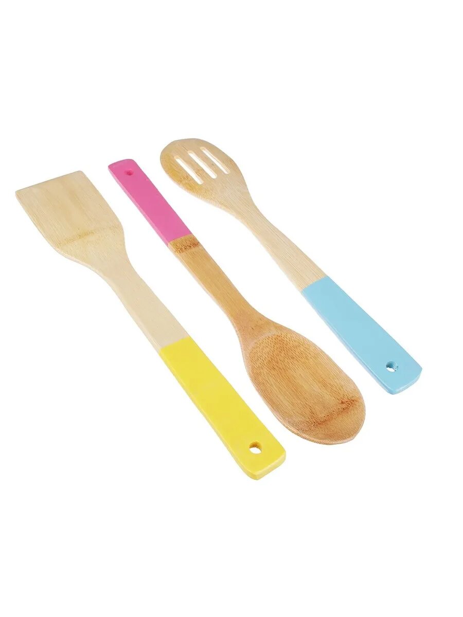 Элегантный набор кухонных принадлежностей из бамбука