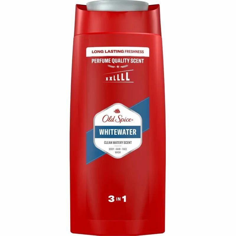Гель для душа + шампунь 3в1 OLD SPICE мужской Whitewater, 675 мл