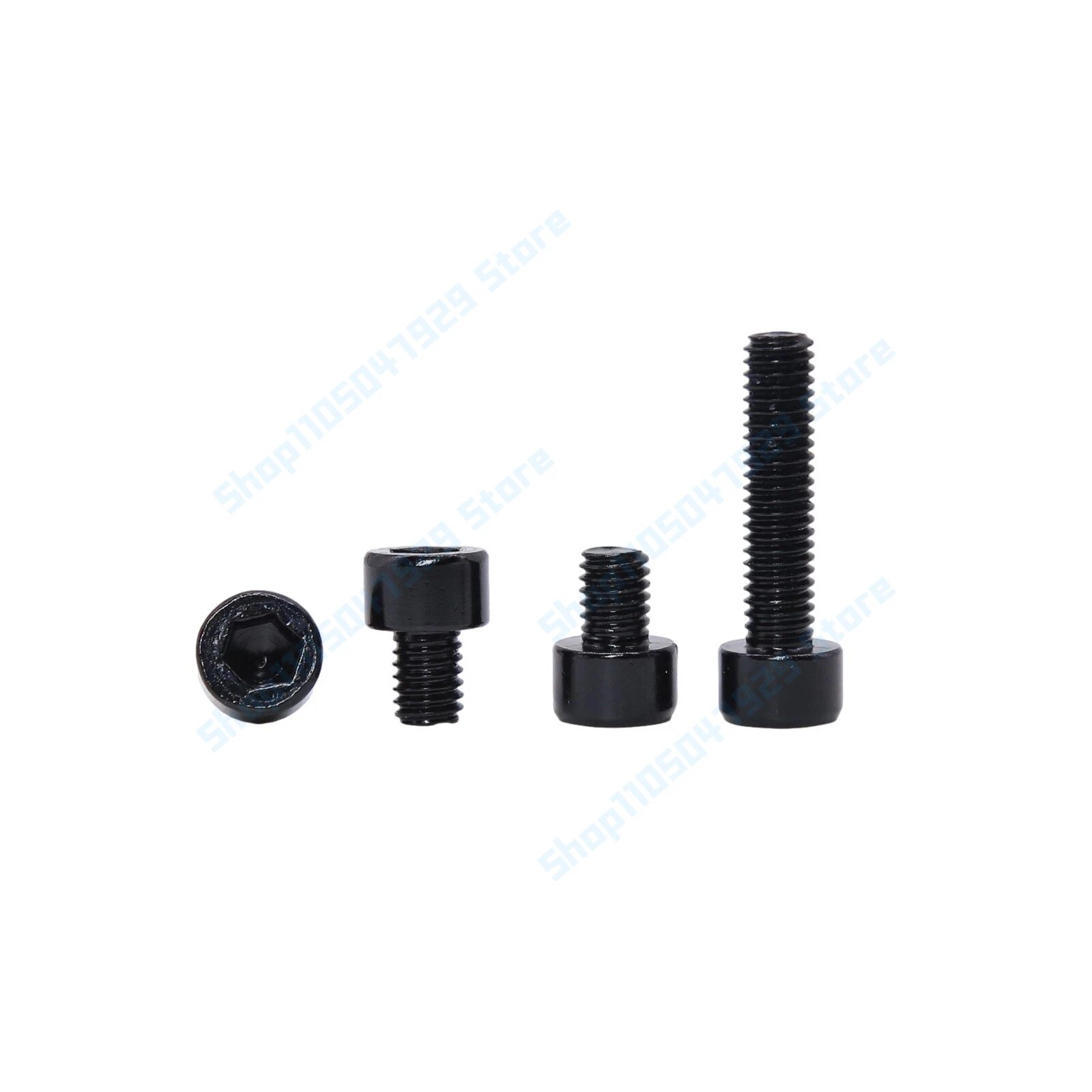 Алюминиевые болты M3 M4 с шестигранной головкой 6/8/10/12/14/16/18/20/25/30 мм M4, Black, 14mm(3pcs)