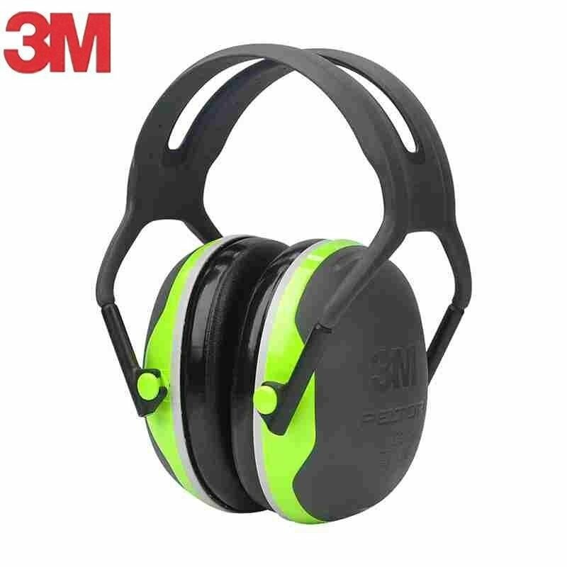 X4A-легкий и звуконепроницаемый силикон зеленого цвета - Шумоподавление на 33 децибела 3MНаушники с функцией шумоподавления
