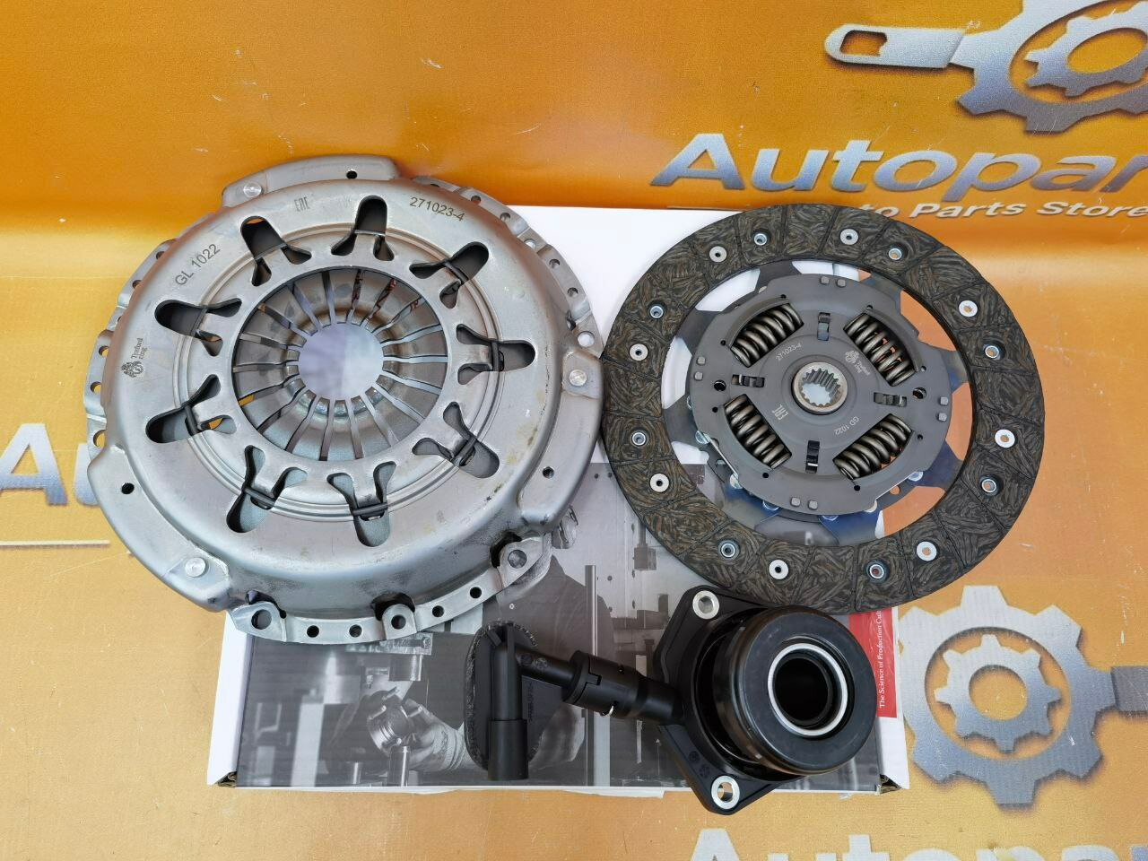 Комплект сцепления Форд Фокус 2 с выжимным подшипником Ford Focus 2 двигатели 1.4 1.6. Великобритания.