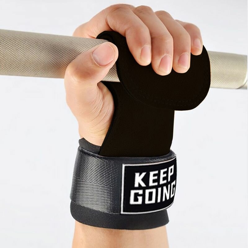 Лямки для тяги кожаные в комплекте 2 шт, Лямки спортивные для становой тяги фитнеса и тренировок на турник