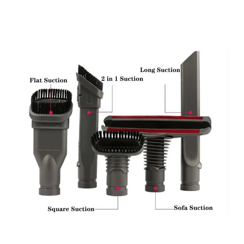 Насадки для Dyson V6/DC35/DC45/DC58/DC59/DC62, 5 шт.