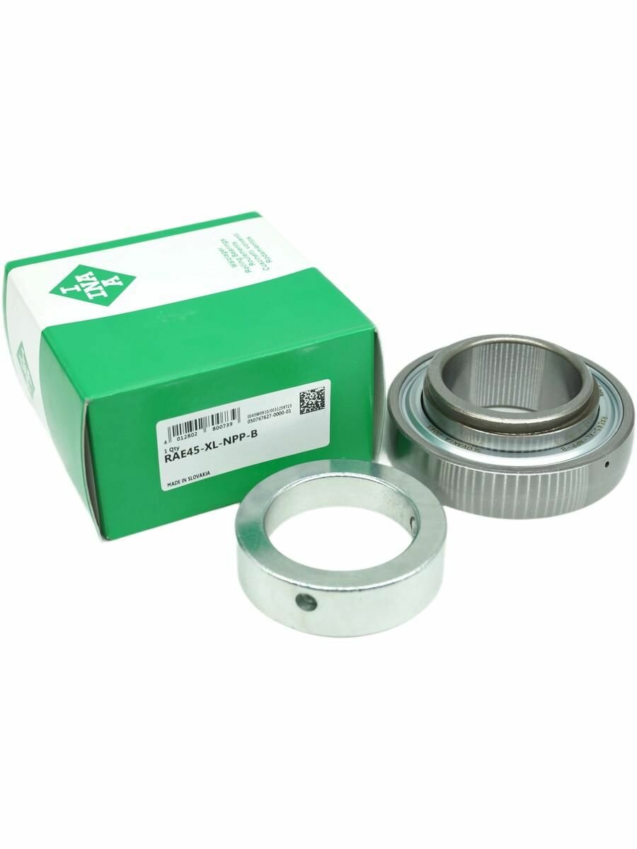 Подшипник корпусной RAE45-XL-NPP-B INA (X-life), 45х85х43.8 мм, с эксцентриковым кольцом
