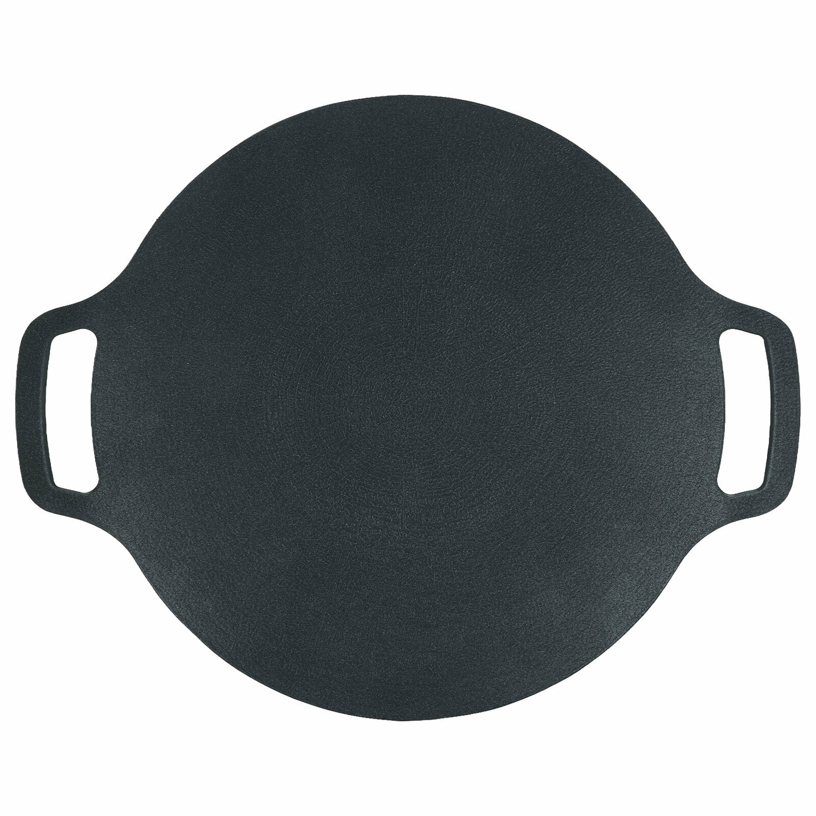 Корейская сковорода-гриль с двойной ручкой, 6-слойным покрытием, многофункциональная круглая антипригарная сковорода для газовой плиты, 33 см/13 дюймов.