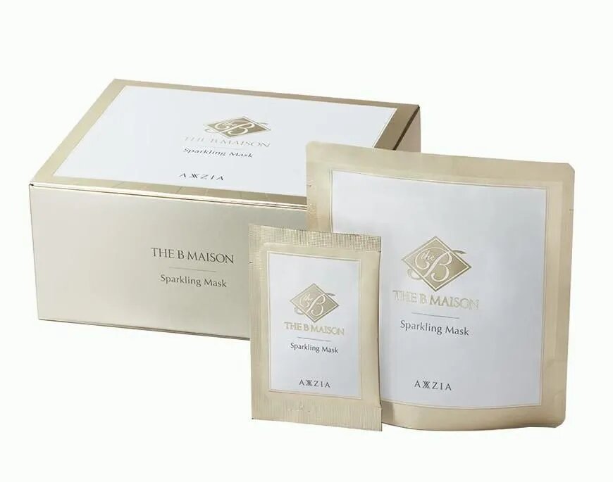 AXXZIA Маска для лица THE B MAISON Sparkling Mask альгинатная карбокси для мгновенного улучшения состояния кожи на 10 применений