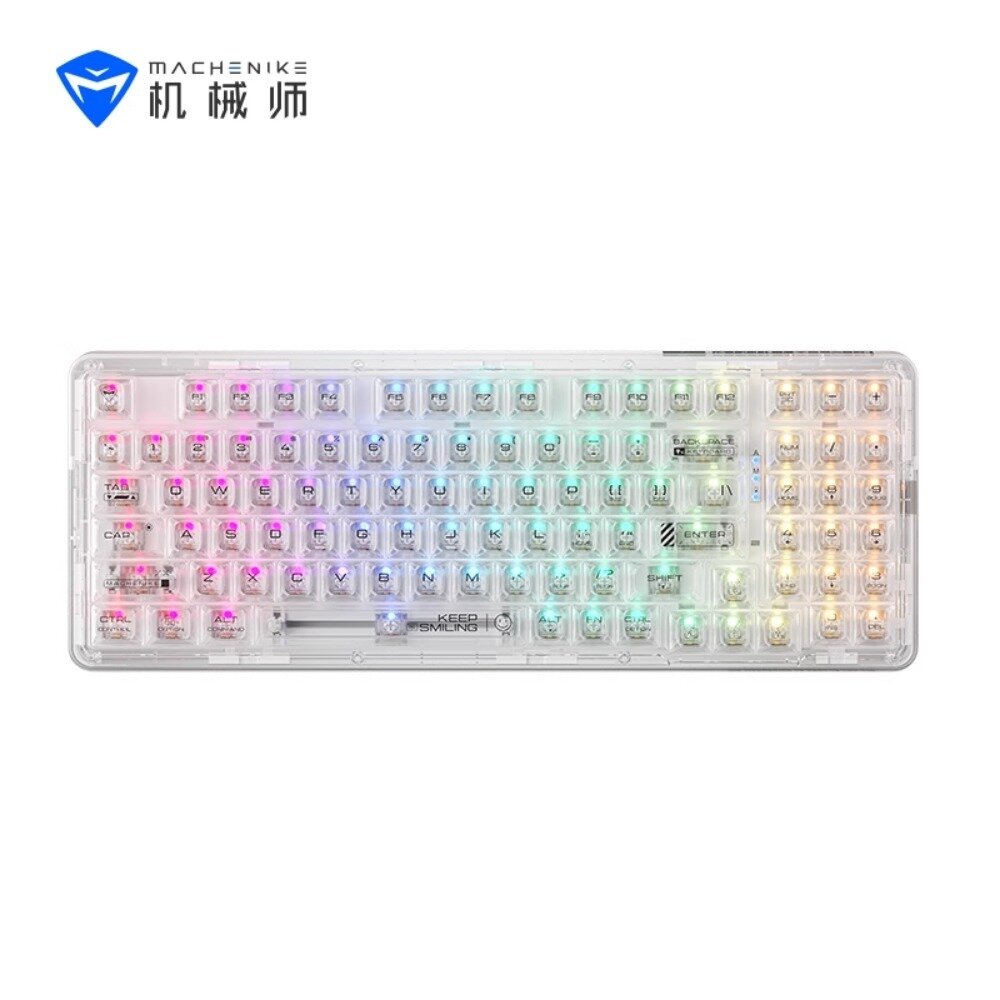 Machenike K500F-B94W Pro Механическая Игровая Клавиатура С 94 Клавишами Горячей Замены 2.4G Bluetooth