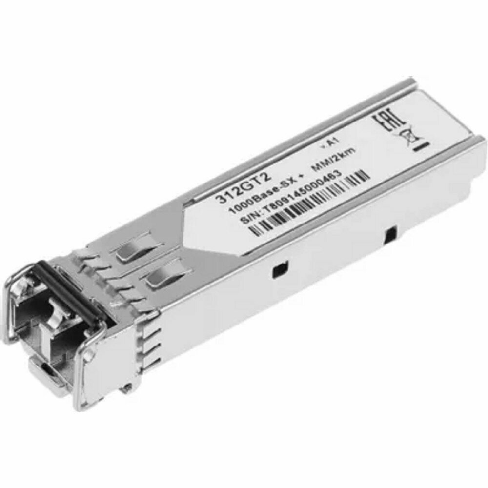 D-Link Сетевое оборудование 312GT2 A1A SFP-трансивер с 1 портом 1000Base-SX+ для многомодового оптического кабеля до 2 км, разъем Duplex LC