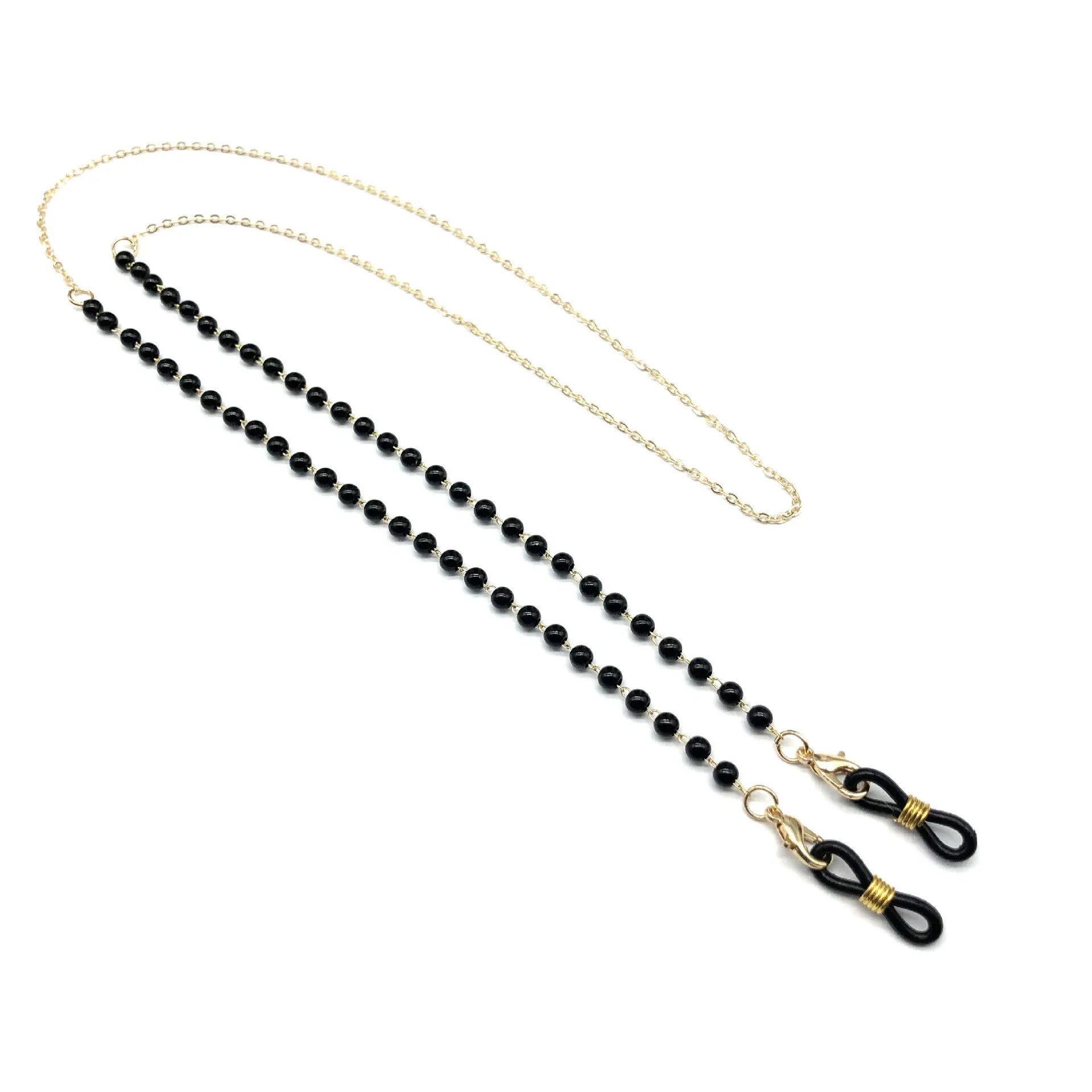 Черные маскировочные цепочки для очков Black gold