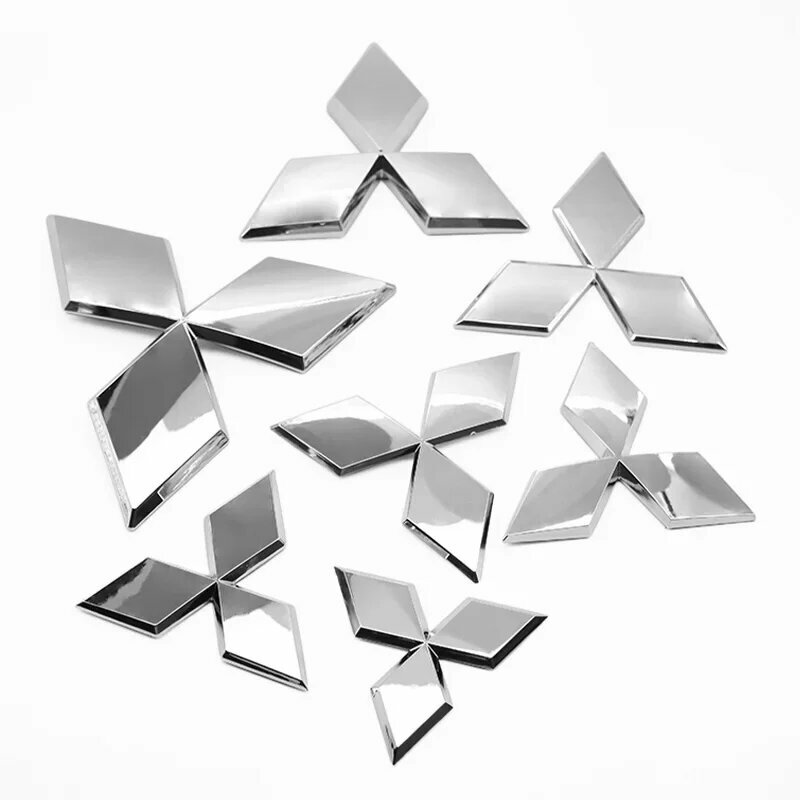 Автомобильный передний капот, багажник, логотип для Mitsubishi Lancer Mitsubishi Silver, 90mmX78mm