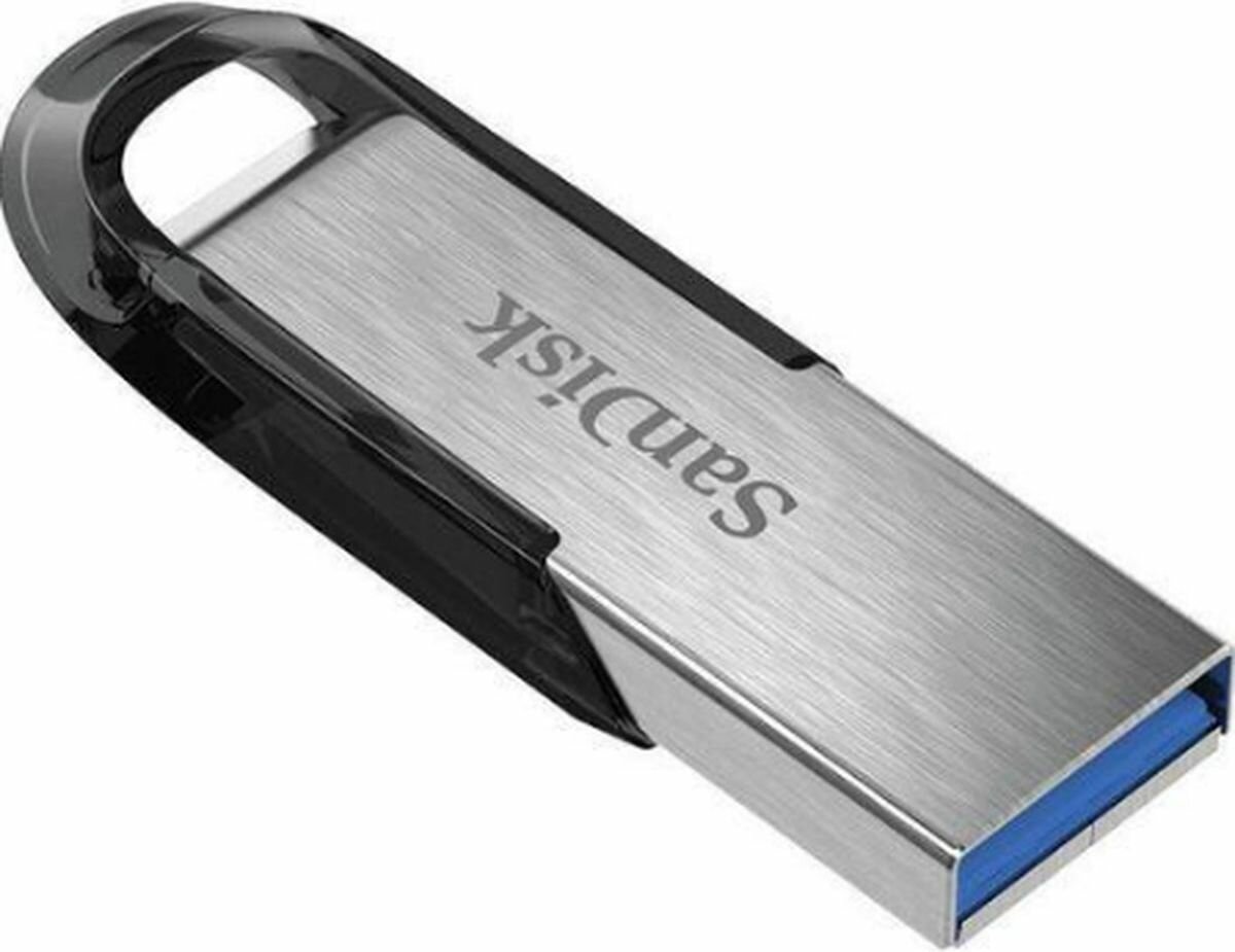 SanDisk Cruzer Ultra Flair 512 ГБ USB-флеш-накопитель, USB 3.0, USB Type-A, SDCZ73-512G-G46, серый