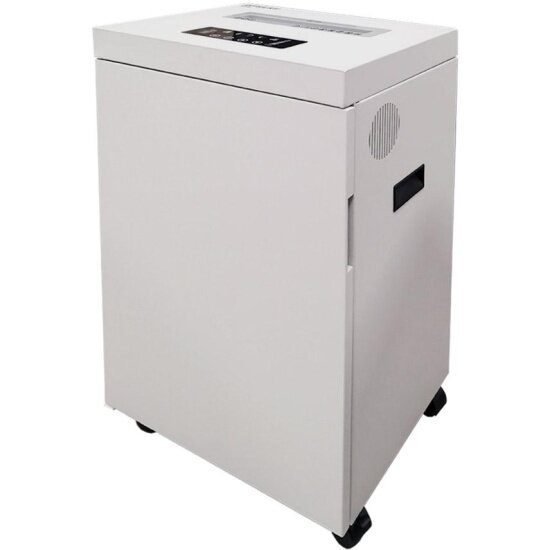 Уничтожитель документов Office Kit S500 белый (секр. P-5)/фрагменты/17лист./50лтр./скрепки/скобы/пл. карты/CD