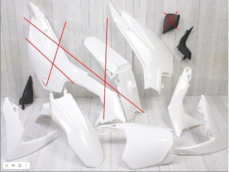 PitBikeClub уценка ! Пластик для питбайка BSE CRF110 MX EX (PH10 2015-2023) Белый