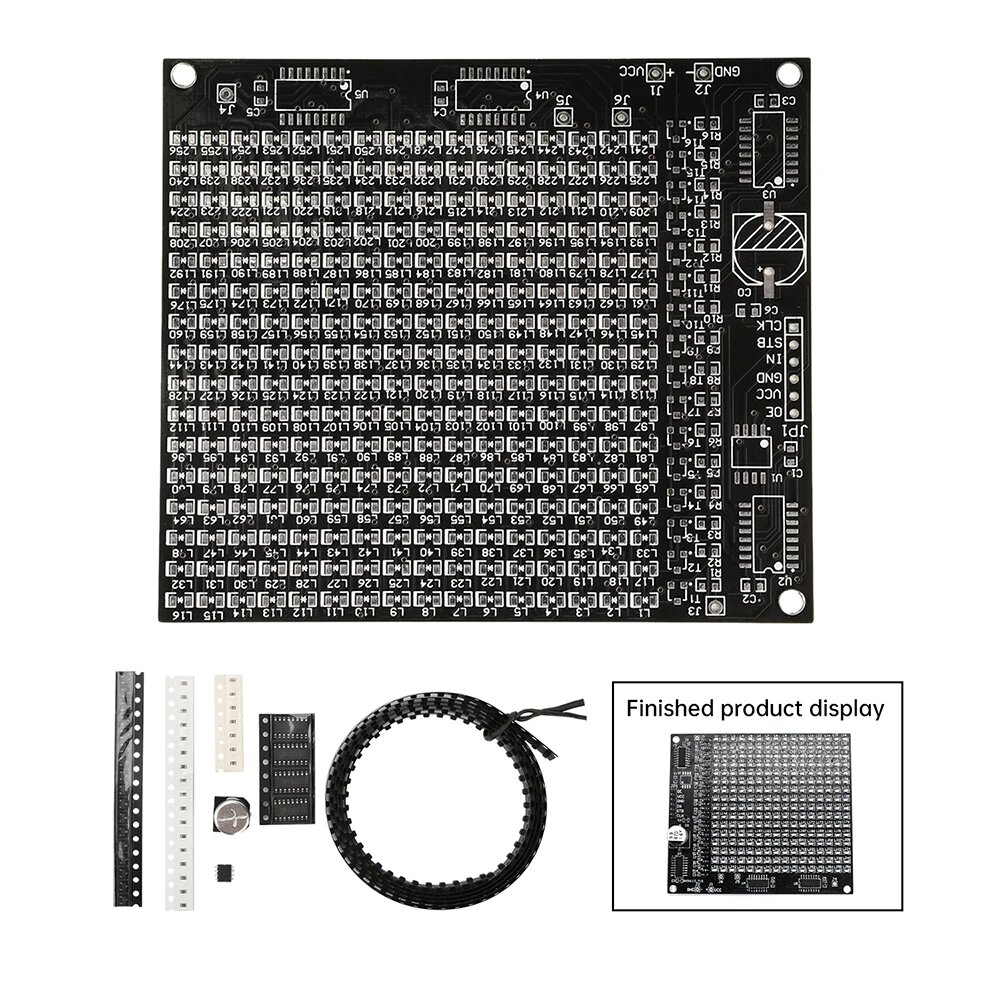 Occkic Светодиодный дисплей для пайки 64/256 LED 256 LED