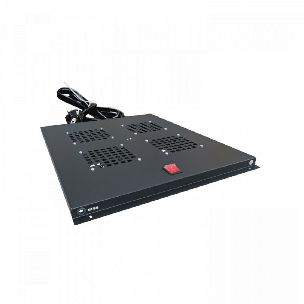 Вентиляторный модуль для телекоммуникационных шкафов NTSS NTSS-FAN4/800-BL Металл