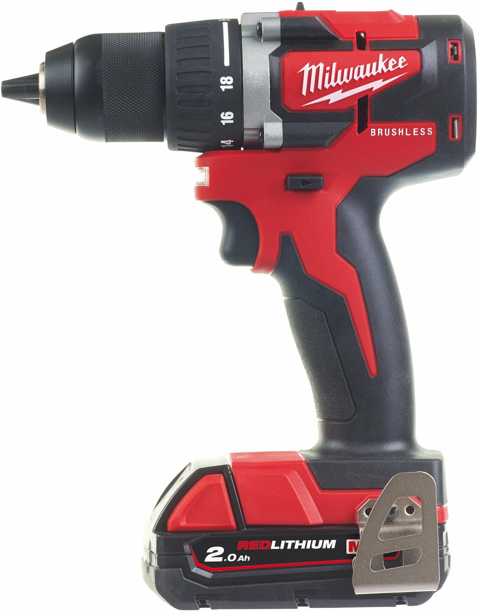 Дрель-шуруповерт аккумуляторная M18 CBLDD-202C (Li-Ion2Ач) Milwaukee 4933464317