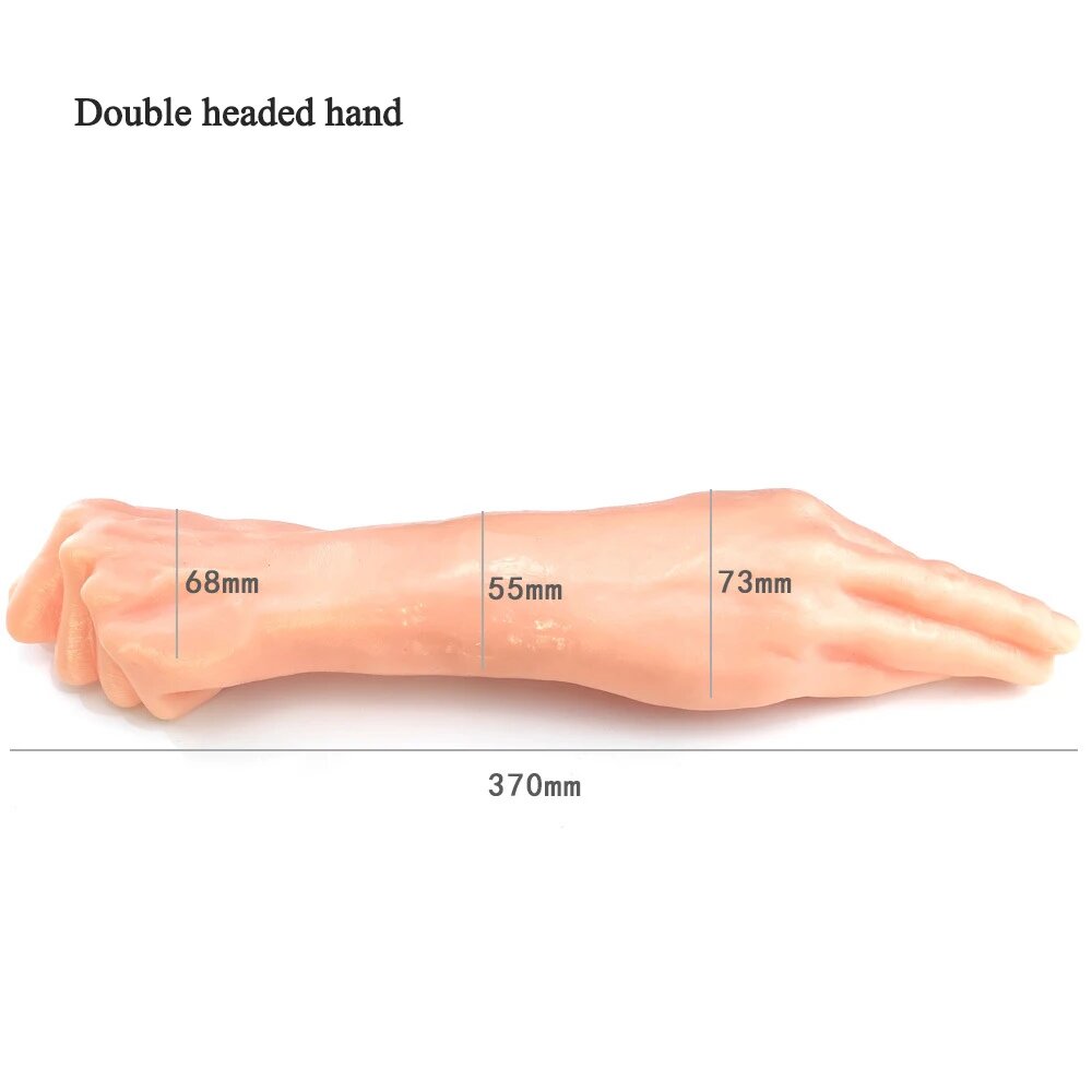 Фаллоимитаторы с большим кулаком, анальная пробка, секс-игрушка, мягкие ручные two headed hand