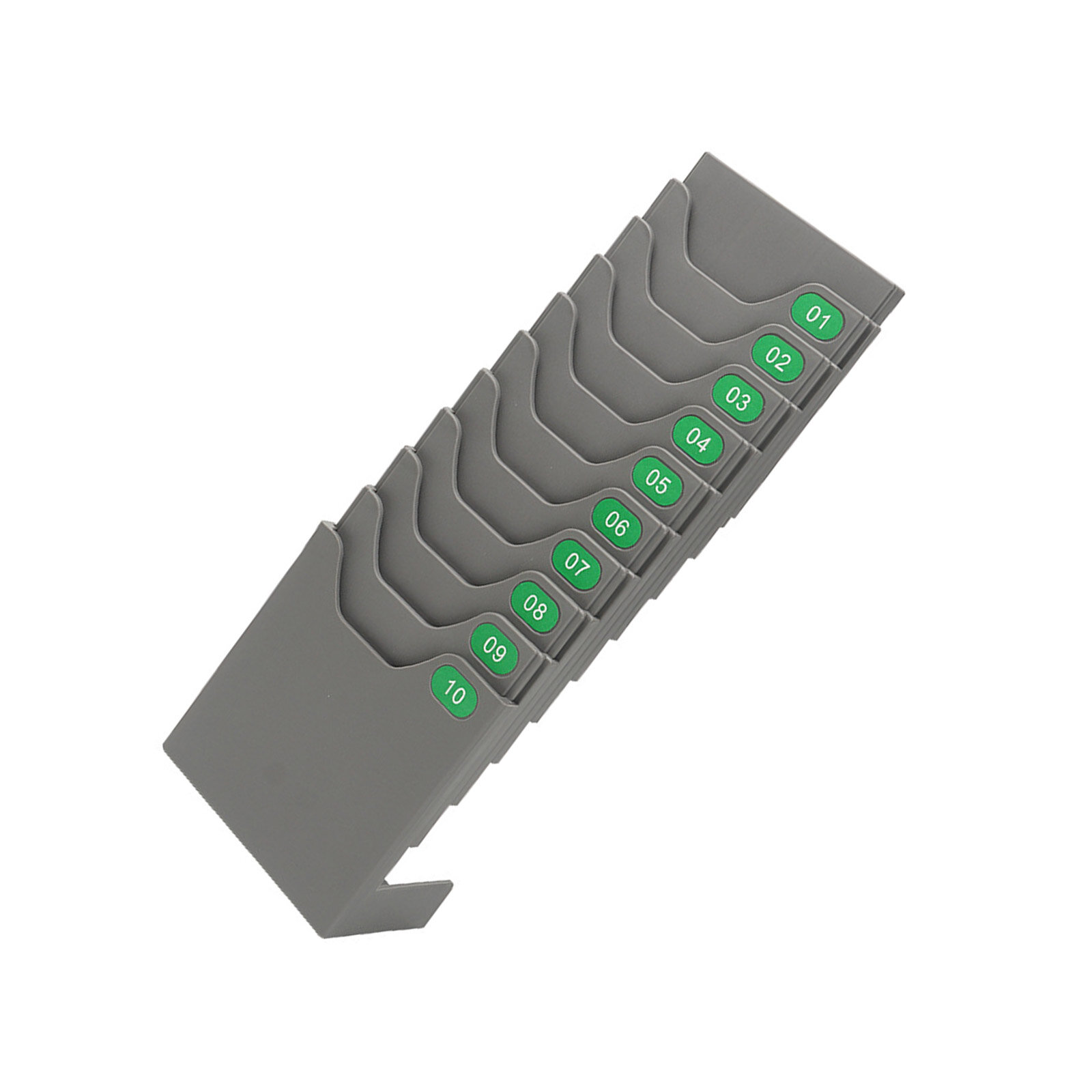 Подставка для карточек учета времени с 10 слотами посещаемости и заработной платы на рабочих местах