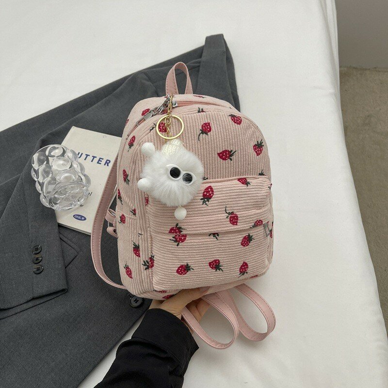 Рюкзак для девочек fashion forward с удобным дизайном и прочными характеристиками, розовый, с подвеской