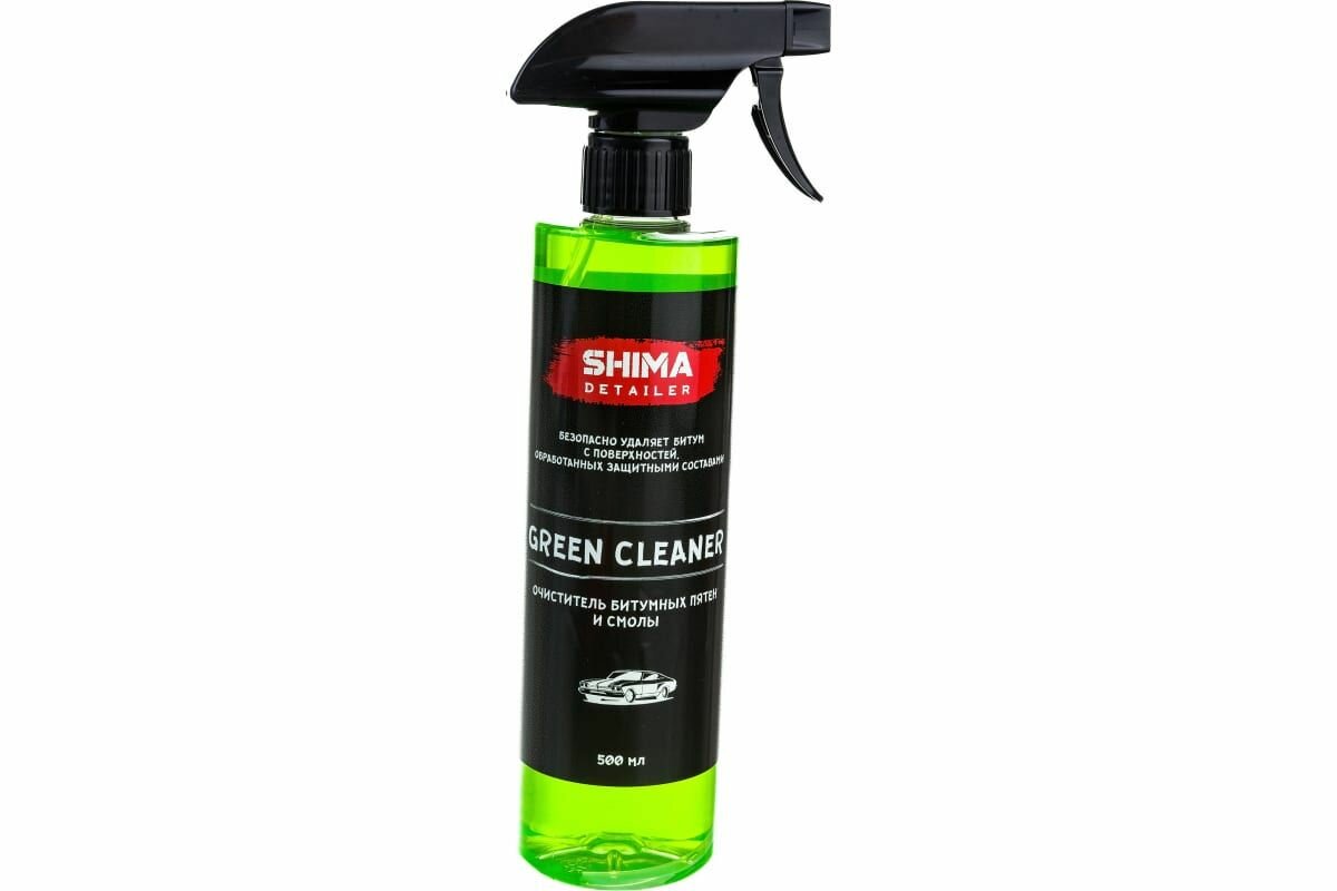 SHIMA DETAILER "GREEN CLEANER" очиститель битумных пятен и смолы, 500 мл