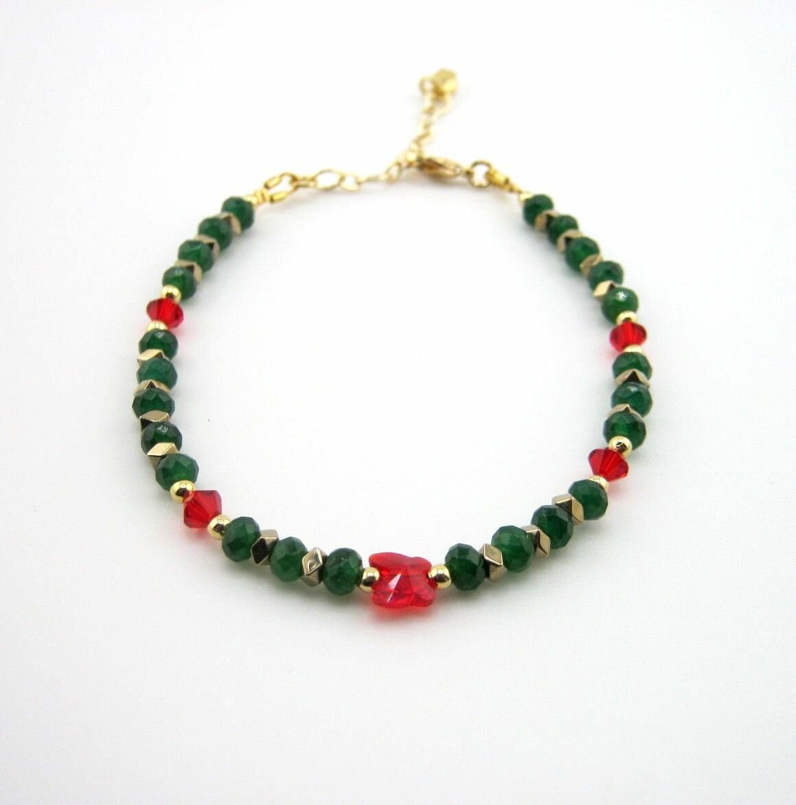 Браслет NN, агат, кристаллы Swarovski