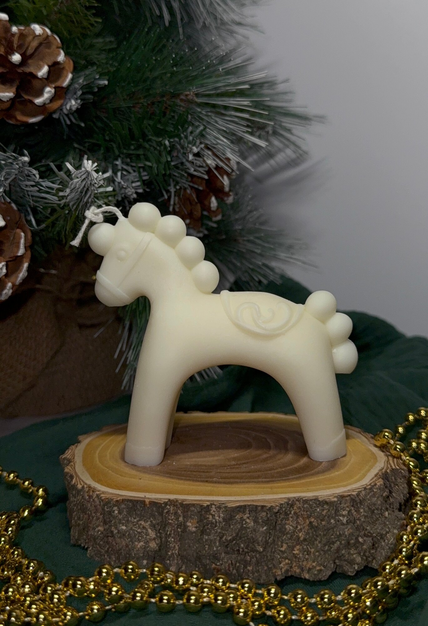 Свеча «Лошадка», фигурная, плавающая, 10 см, 6 часов горения