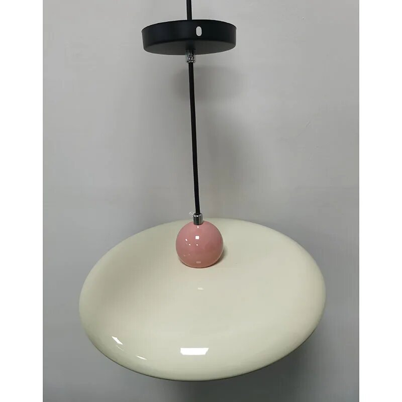Французская люстра ZODOLAMP с летающей тарелкой Light yellow-pink, 30CM