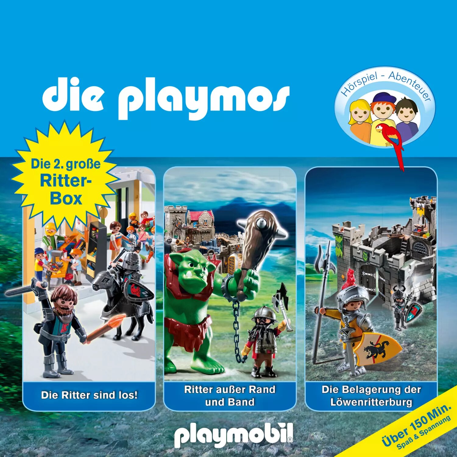 Die Playmos - Das Original Playmobil Hörspiel, Die 2. große Ritter-Box, Folgen 24, 45, 55 [Аудиокнига]
