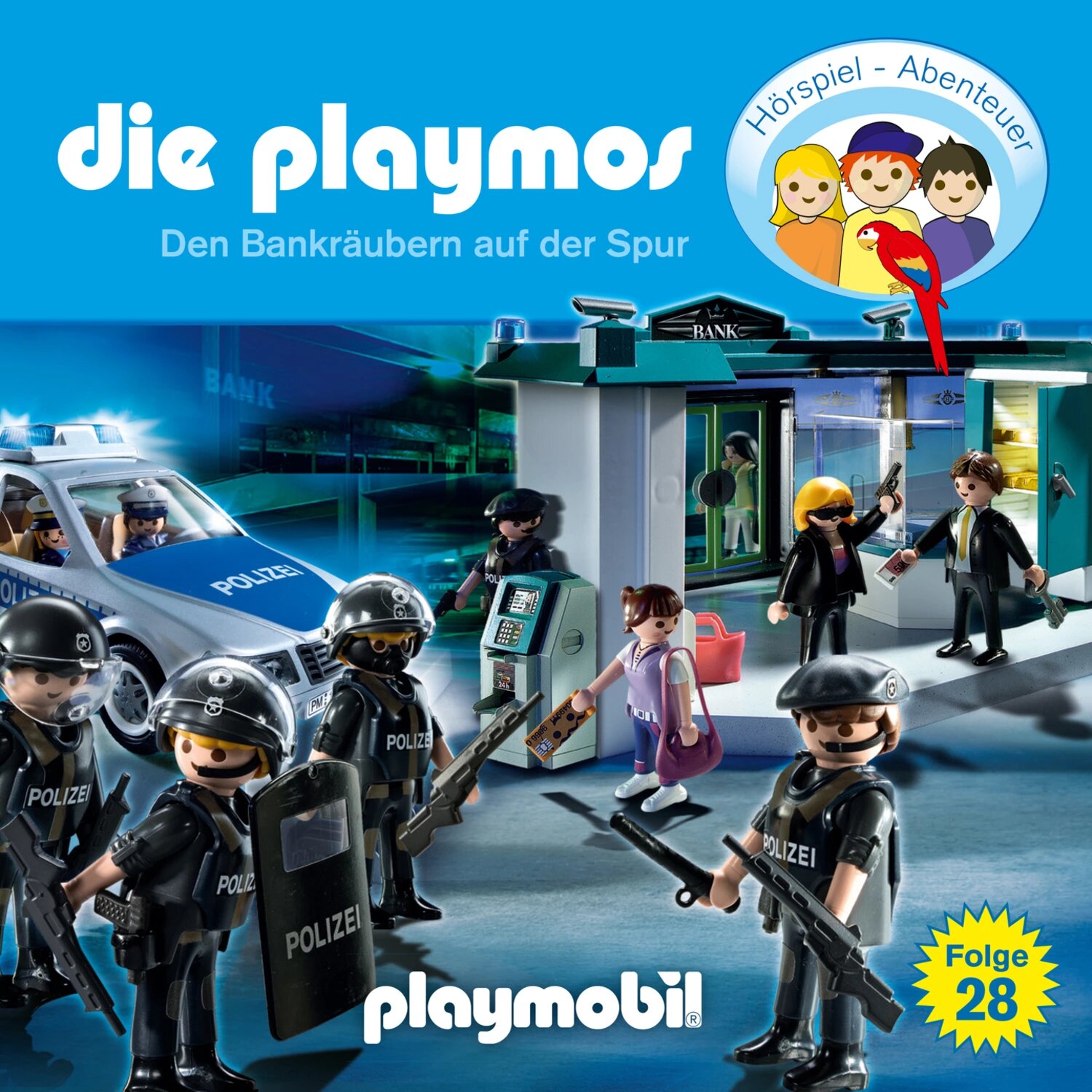 Die Playmos - Das Original Playmobil Hörspiel, Folge 28: Den Bankräubern auf der Spur [Аудиокнига]