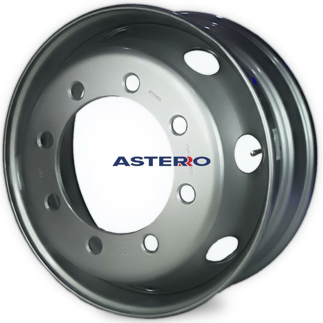 Диск автомобильный стальной Asterro 19.5x6.75 8x275 et133 dia221 Серебристый