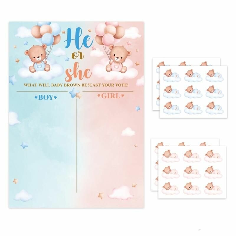 Плакат с предсказанием пола 9015016 dw4-цветной