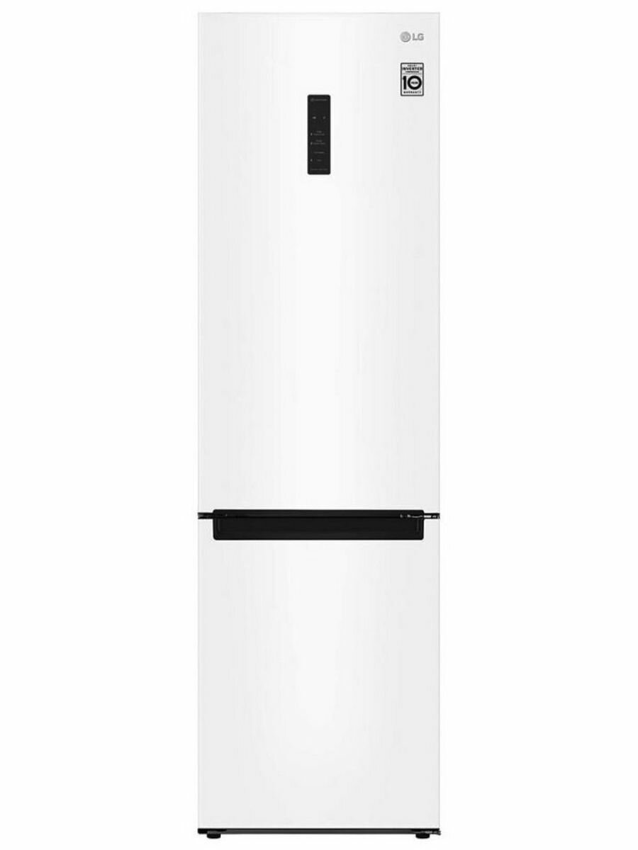 Холодильник двухкамерный LG GC-B509AQQW, полезный объем 387 л, Total No Frost, класс энергоэффективности A++, инверторный компрессор, DoorCоoling, белый