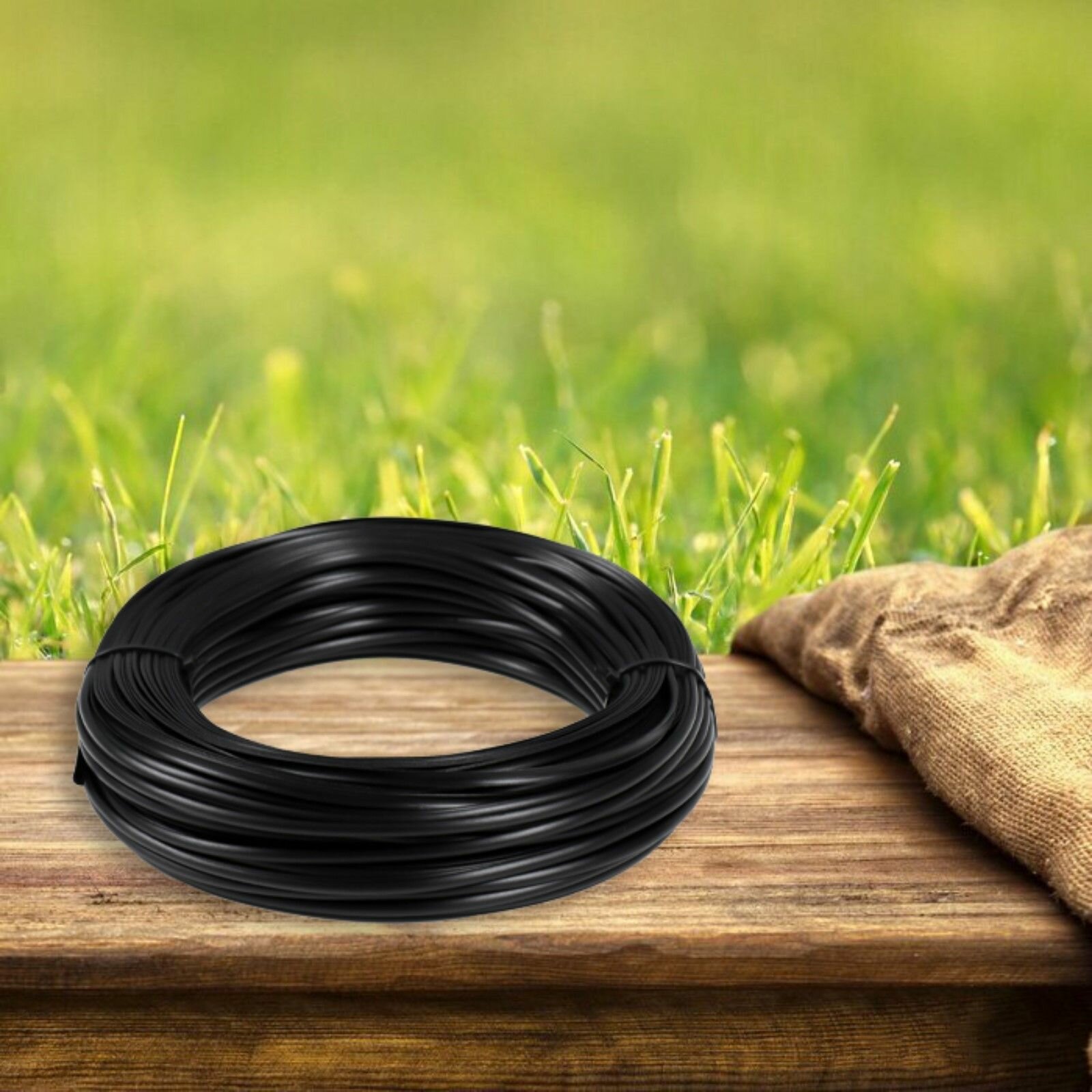 Ротанг для плетения TREVO "LIDER" полутрубка 6мм/100м, чёрный