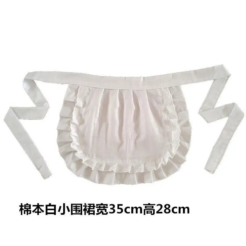 Фартук Hgehar Кружевной без рукавов Белый, 16 35x28cm