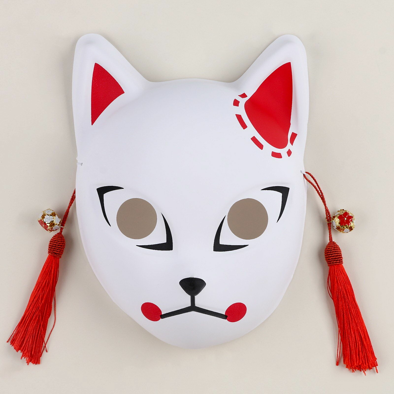 Карнавальная маска "Лиса", вид: маски, тематика: аниме, цвет: белый