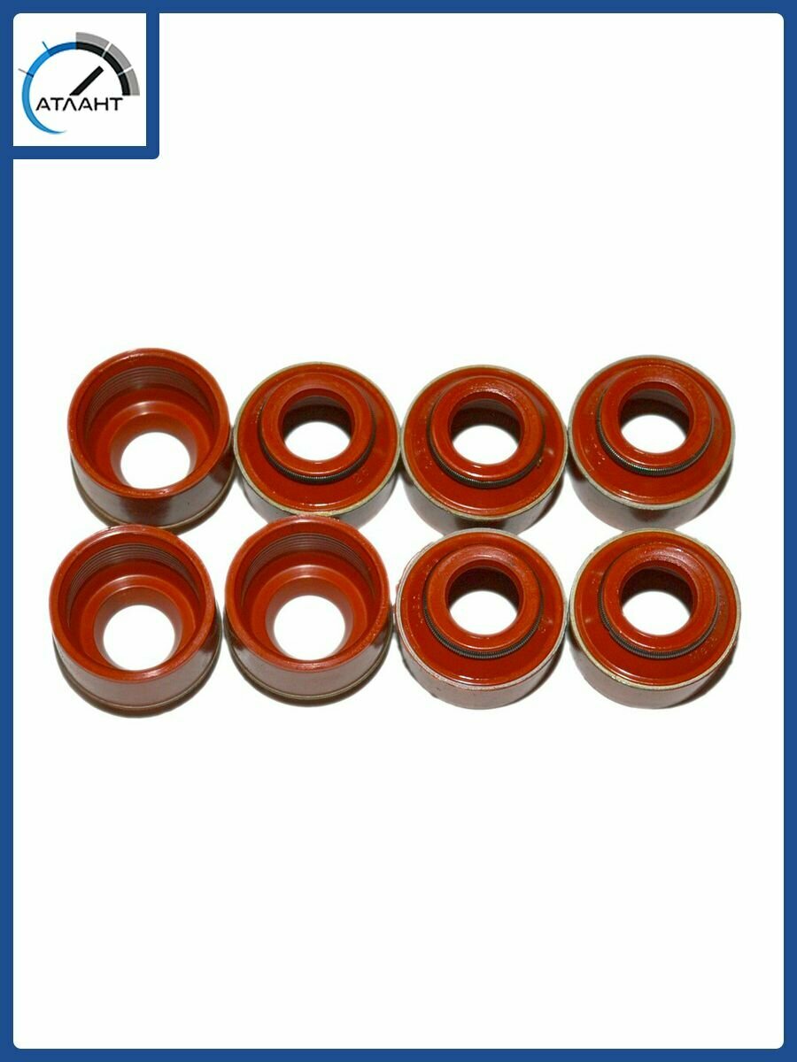 MetalPart Колпачок маслосъемный дв. ЗМЗ-402, 410, 511, 523; УМЗ-417, 421, 4216, A274 Evotech (к-т 8 шт) материал NBR (910015) арт. MP-417.1007014(4021.1007026)