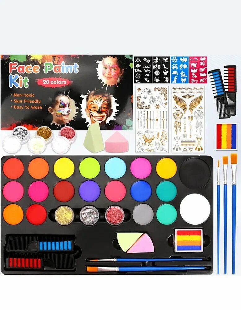 Неопасные и легко очищаемые фасовые краски для Хэллоуина подарят детям Хэллоуин, наполненный воображением.