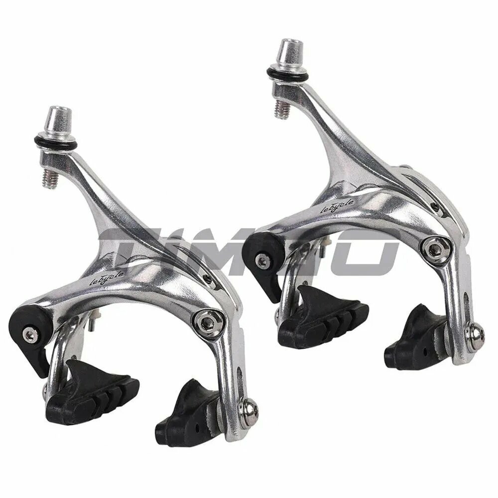 Тормоз клещевой, reach 47-57mm, передний и задний, cеребро