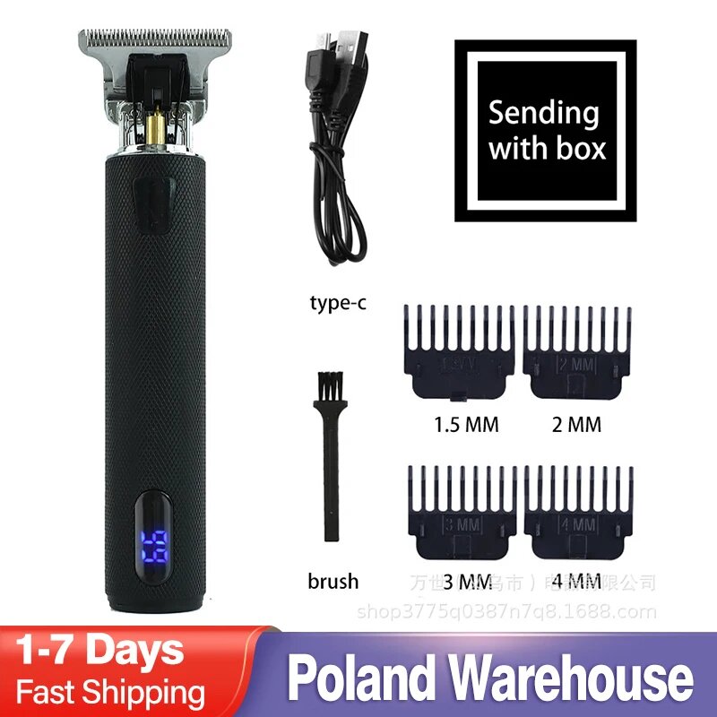 Reepro T9 Электротриммер для волос T9 LCD BLACK
