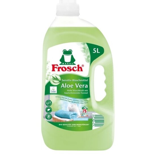 Жидкое средство для стирки Frosch фрош Алое Вера, 5 л