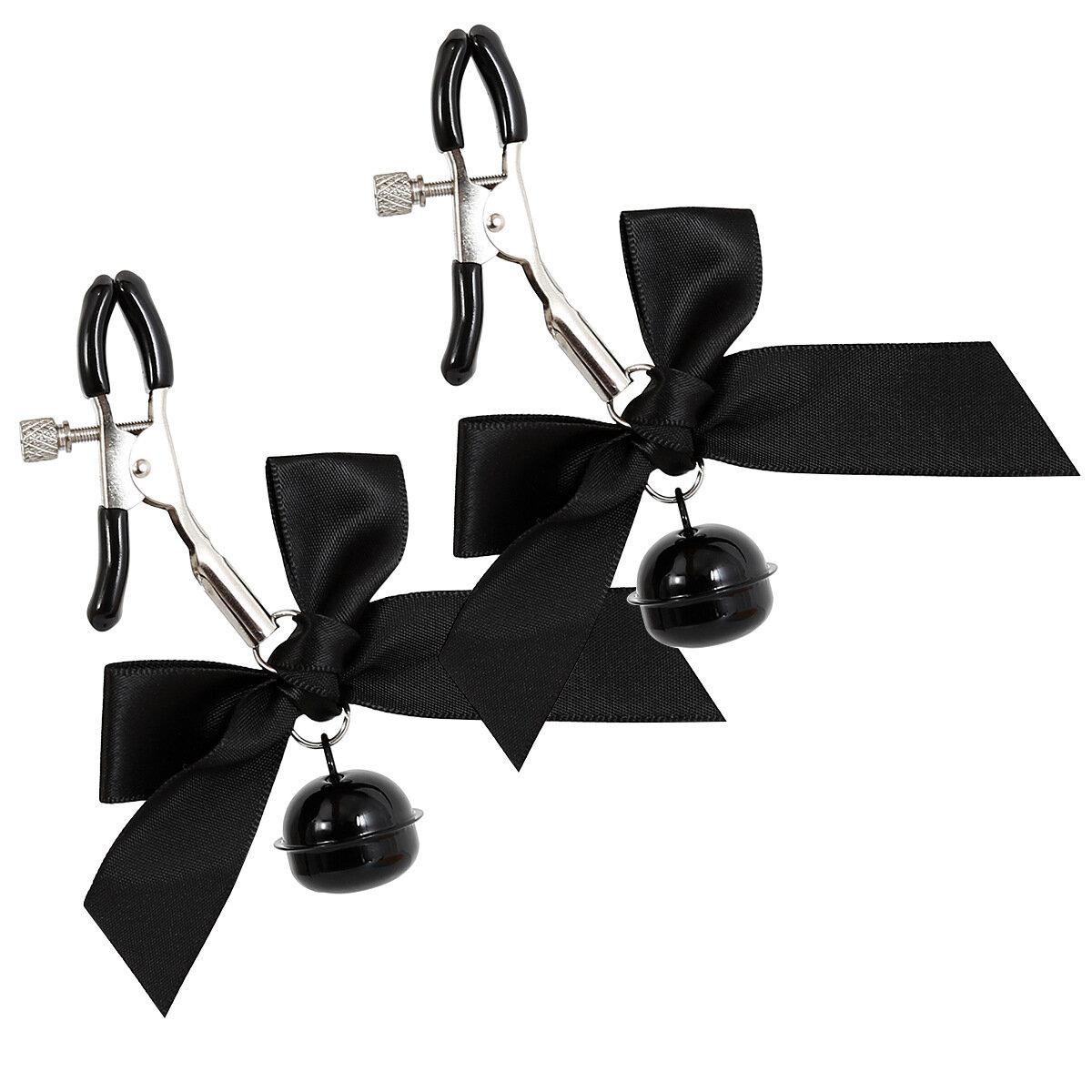 Трансграничный sm розовый черный бант колокольчик держатель для груди Регулируемый секс двойной пики клип Мими клип для