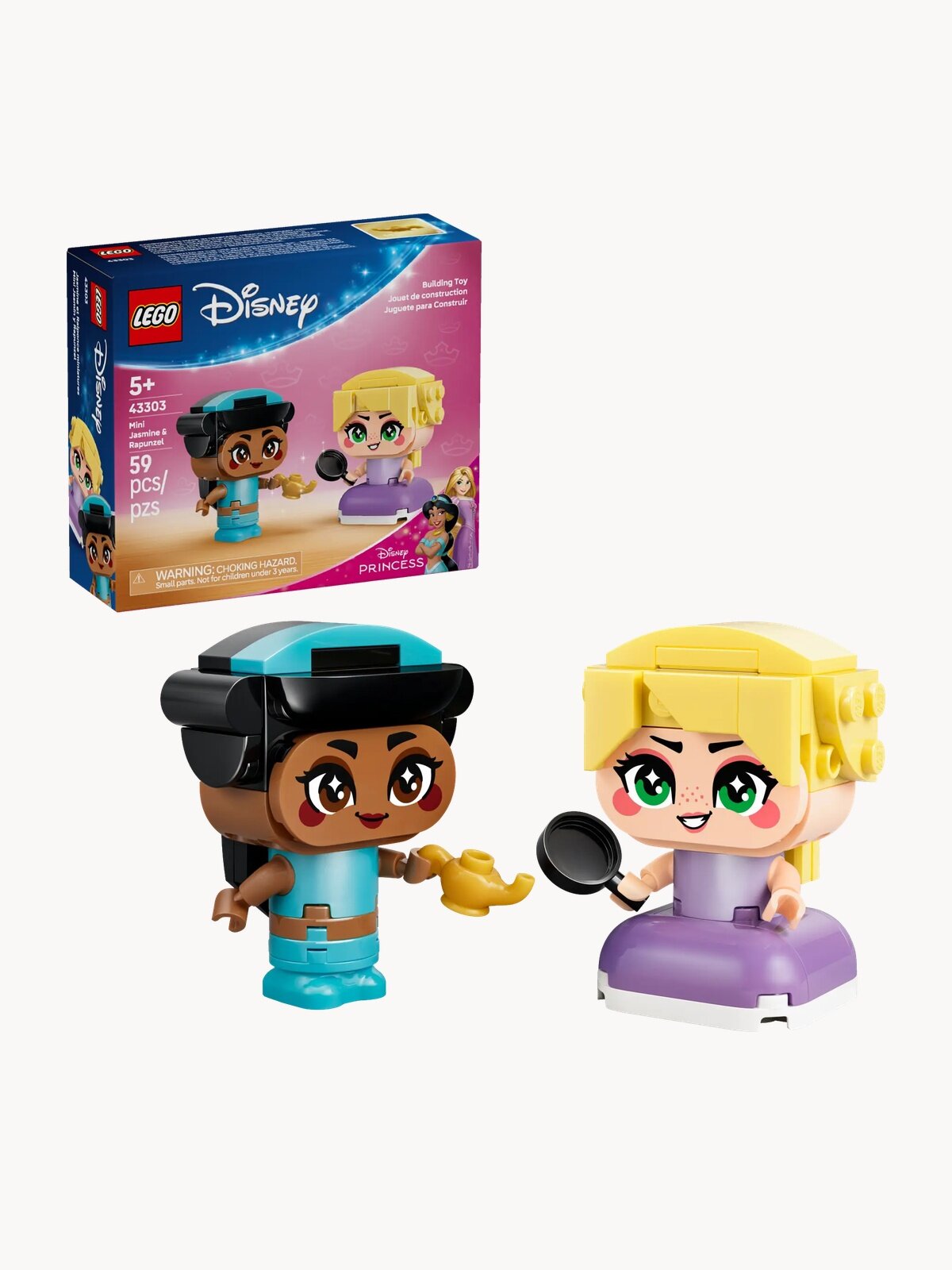Конструктор LEGO Disney 43303 Мини-Жасмин и мини-Рапунцель, 59 дет.