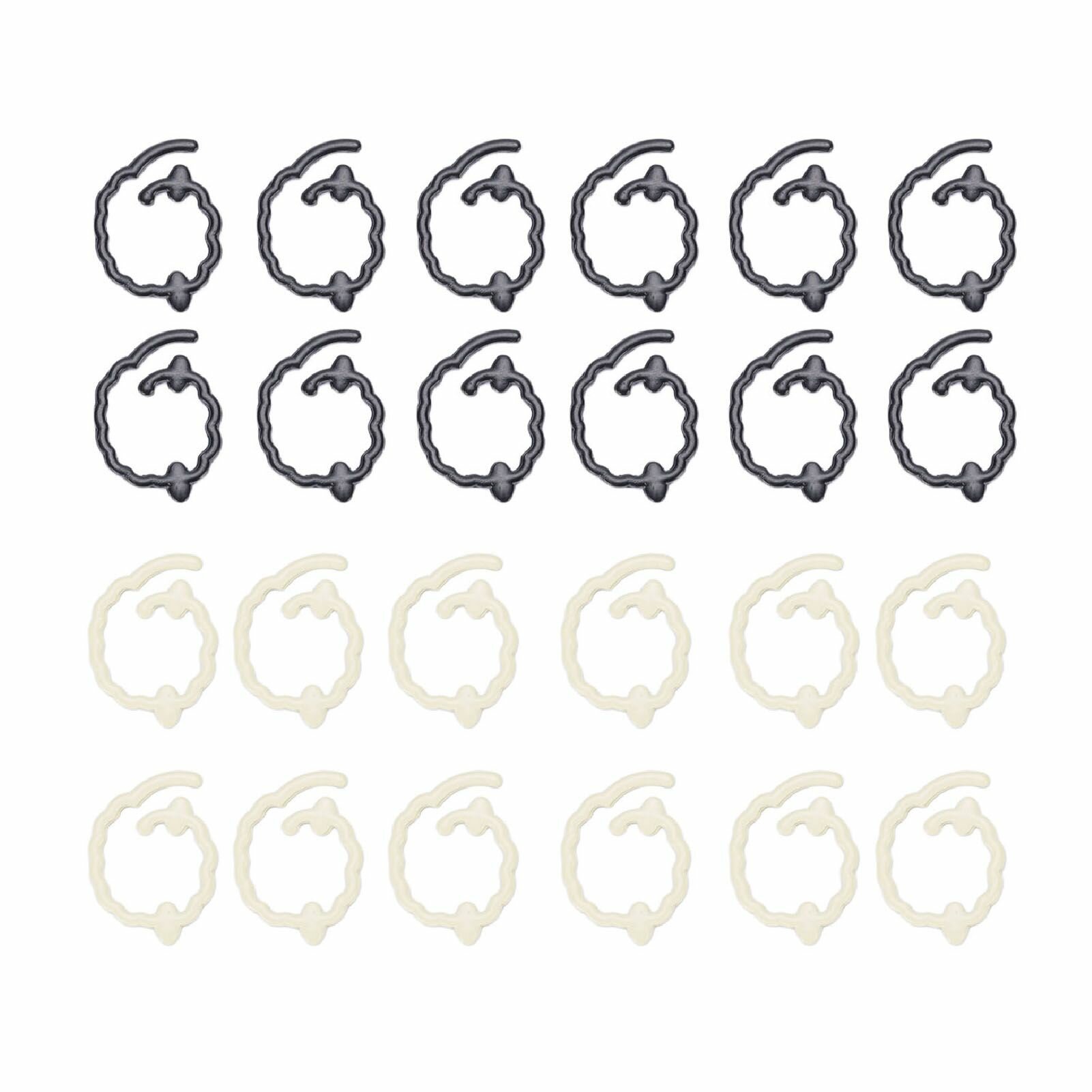 Маркировочное кольцо для вязания ягненка крючком, маркировочная пряжка, открытая спираль из цинкового сплава, 24 шт.